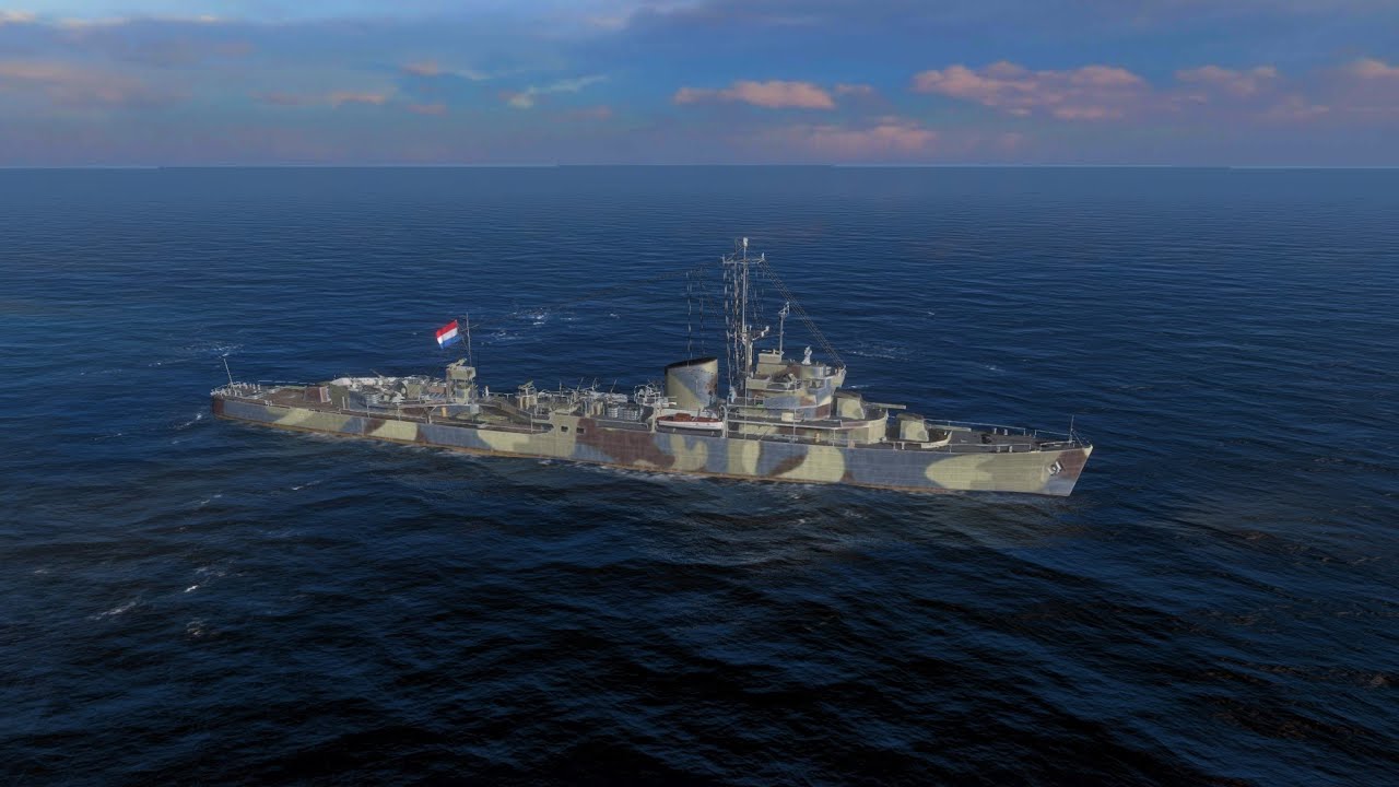 Tromp Tier 10 dutch premium destroyer gameplay - World of Warships ...