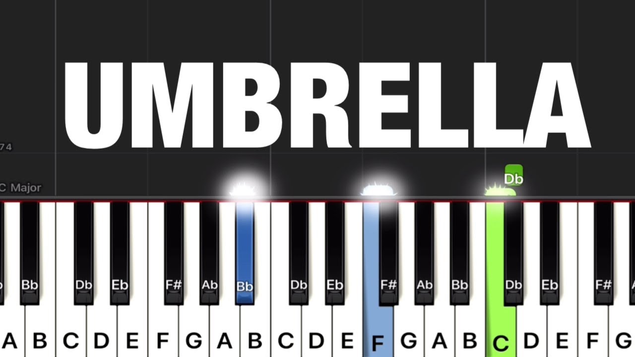 Rihanna - Umbrella Piano Tutorial | Medium - YouTube