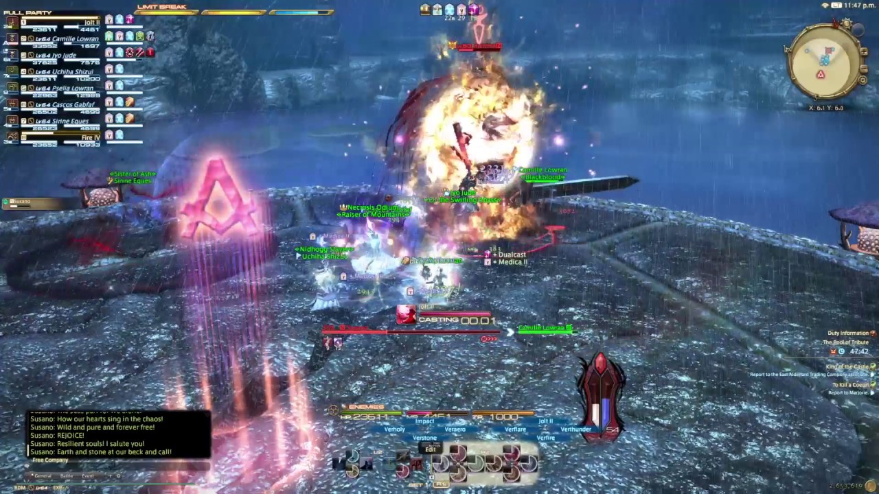 FFXIV Susanoo Red Mage POV new and edited - YouTube