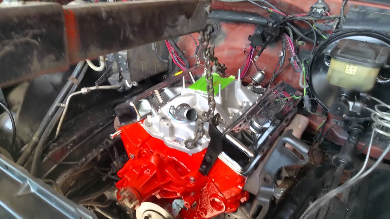 83 Chevy c10 longbed New 350 Motor - YouTube