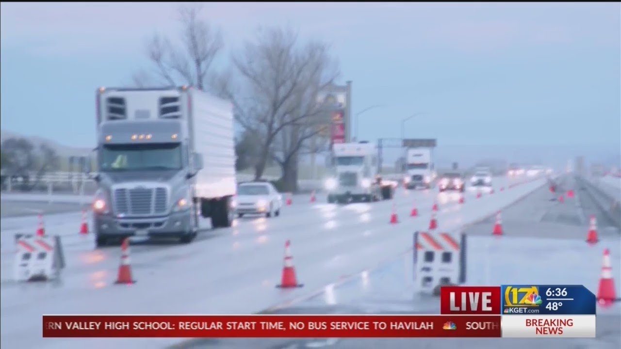 Grapevine closed due to Blizzard - YouTube