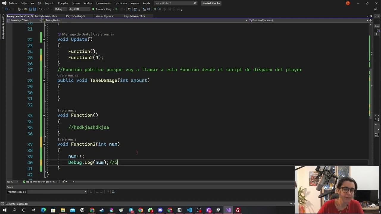55 Survival shooter salud enemigo - Curso Unity - OpenBootcamp - YouTube