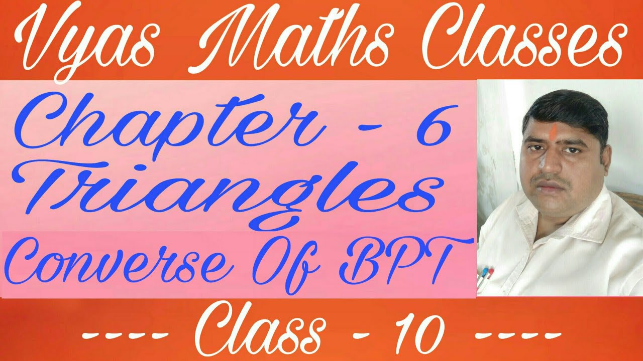 Converse of Bpt ,theorem 6.2 class 10 maths chapter 6, Triangles Vyas ...