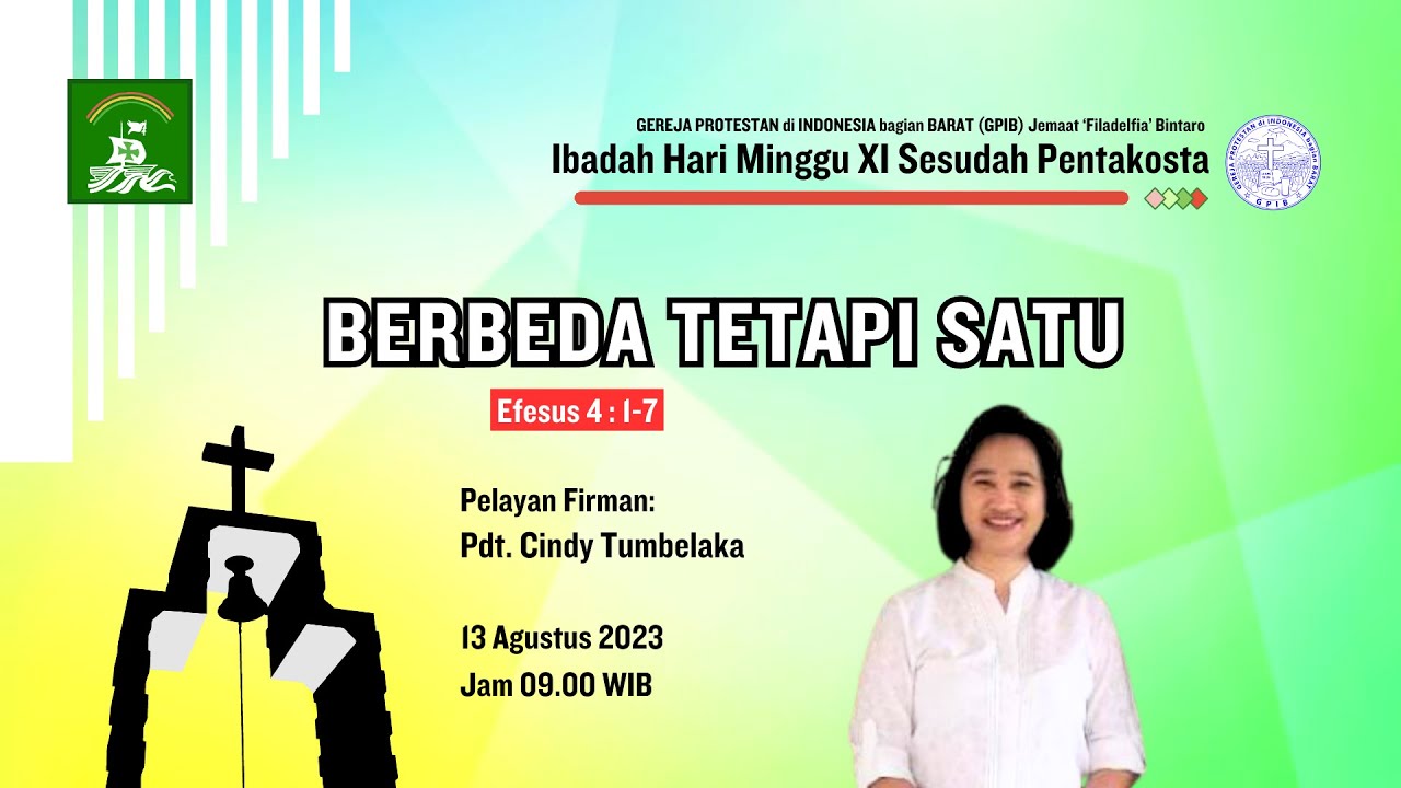[live] Ibadah Hari Minggu Xi Sesudah Pentakosta 13 Agustus 2023 09