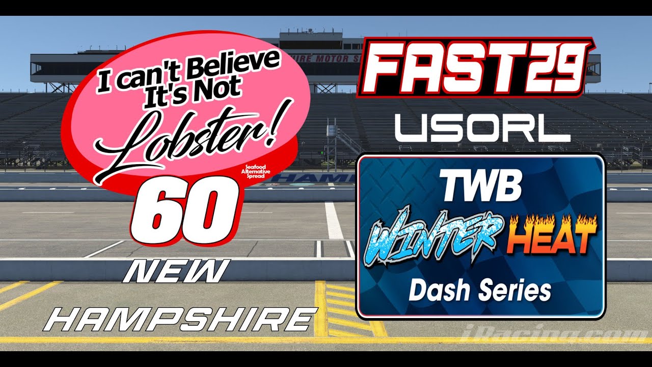 iRacing USORL Winter Heat Dash Series - R13 New Hampshire - YouTube