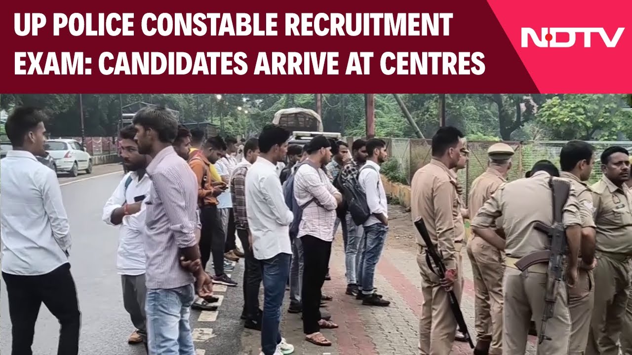 UP Police Exam News | Candidates Arrive At Exam Centre, Express ...