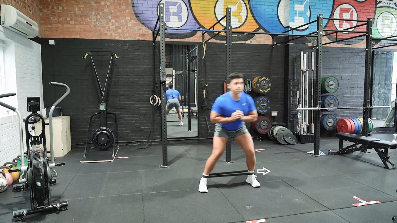 Lateral Band Steps | Band | Strength and Conditioning Exercises - YouTube