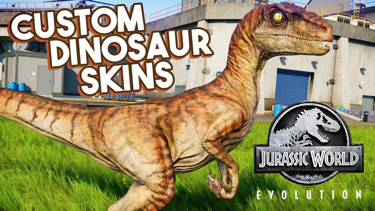 EXCLUSIVE: CUSTOM DINOSAUR SKINS IN GAME!! MODS WORK | Jurassic World ...