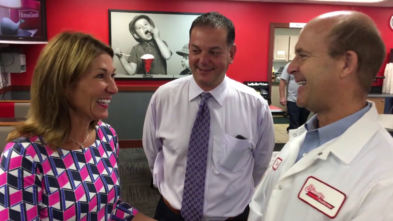 Lt. Gov. Karyn Polito and state Rep. Angelo Puppolo tour Friendly's Ice ...