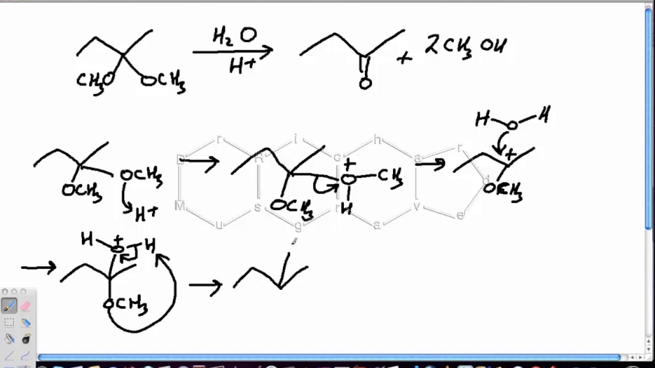 Alcohol Additions to Aldehydes and Ketones (Hydrolysis Acetals and ...