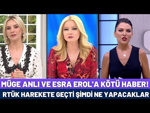 RTÜK HAREKETE GEÇİYOR Müge Anlı ve Esra Erol'a kötü haber