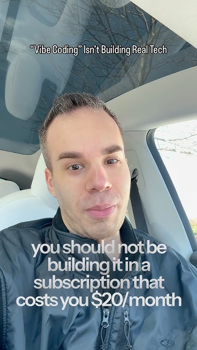 “Vibe Coding” Isn’t Building Real Tech - YouTube