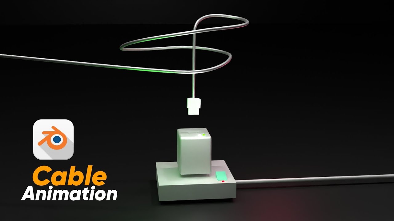 Create Cable animation in blender | Product animation in blender ...