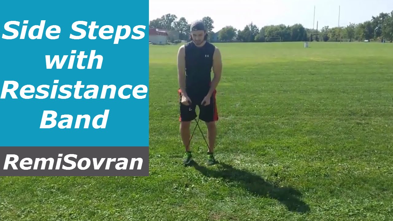 Side Steps with Resistance Band - YouTube