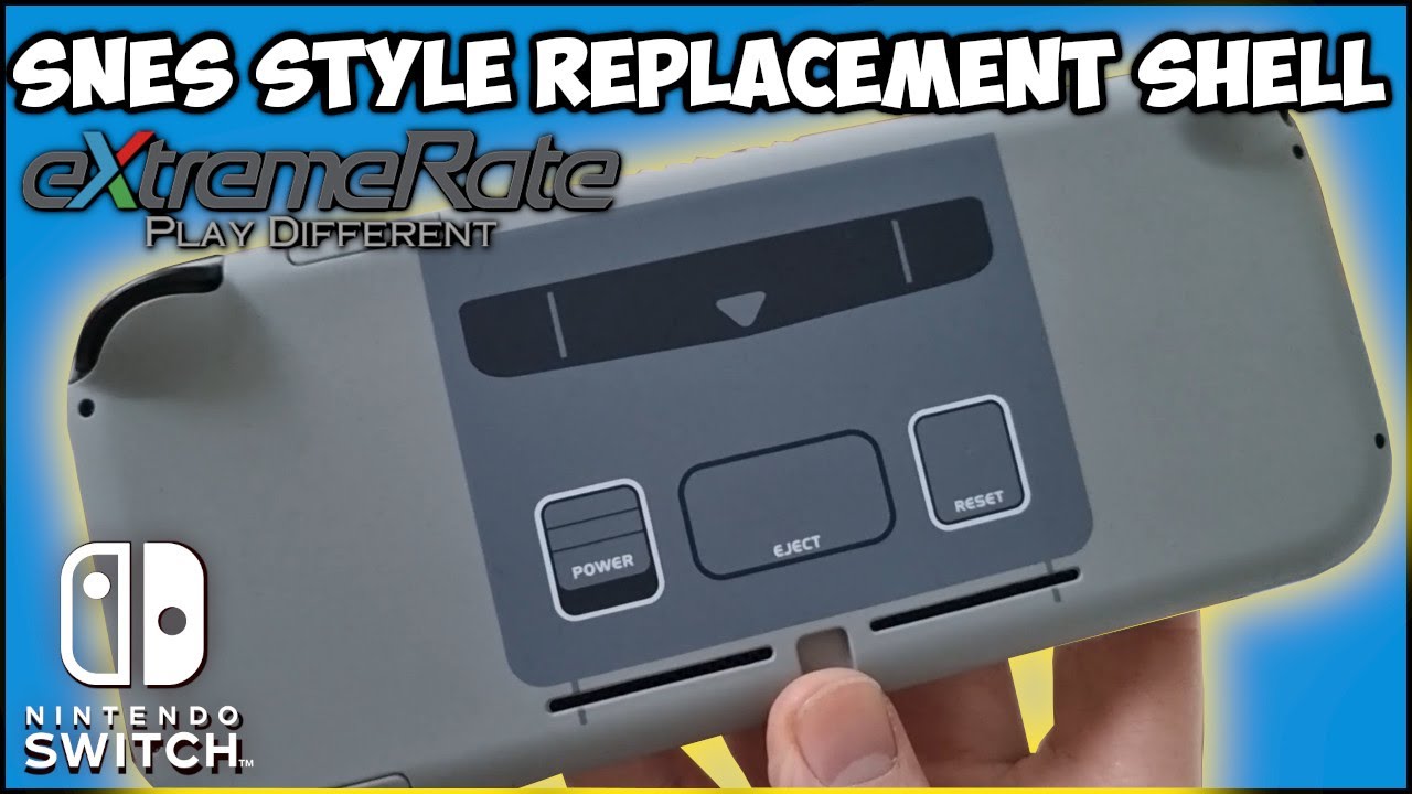 Review of eXtremeRate Switch Lite SNES style shell - YouTube