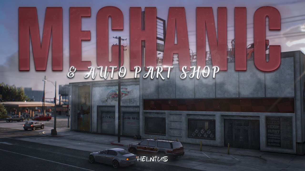 Mechanic & Car Part Shop - FiveM MLO - YouTube