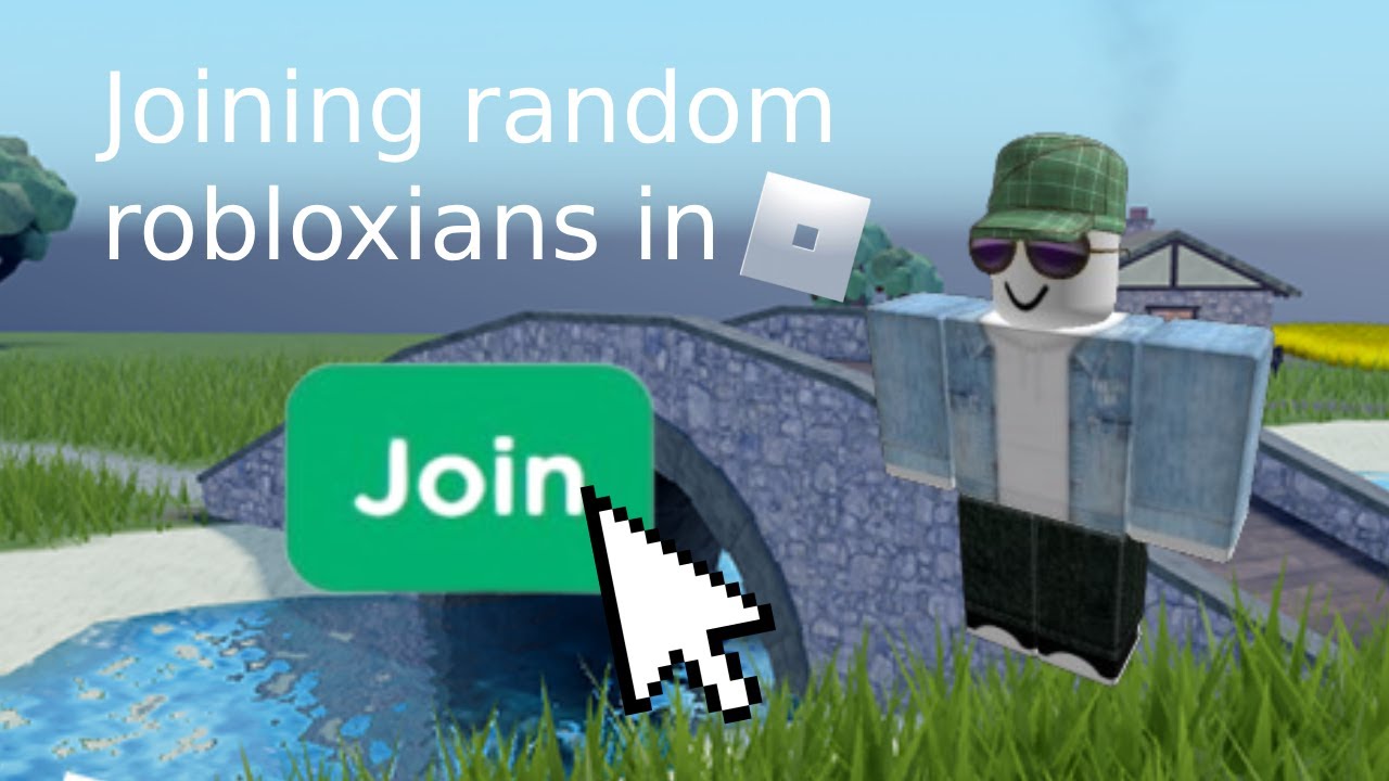 Joining a random robloxian in game on roblox - YouTube