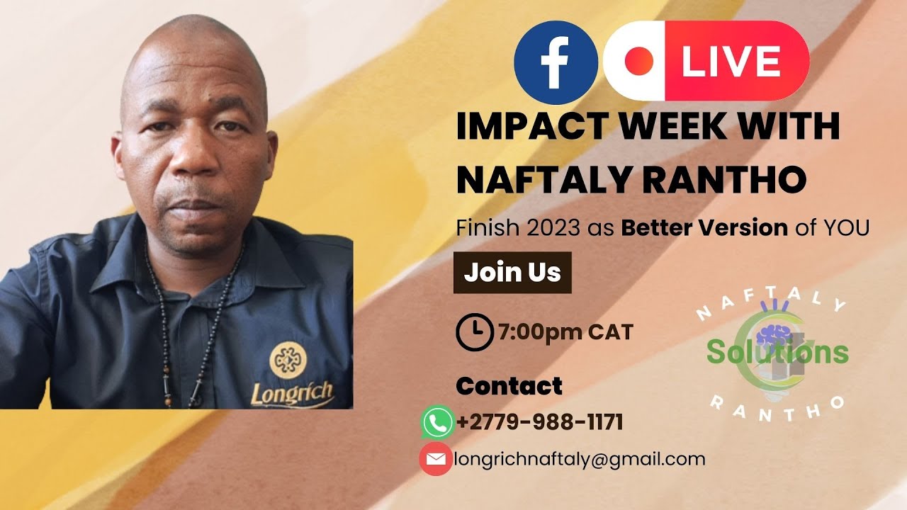 DAY 2|WEEK OF IMPACT WITH NAFTALY RANTHO|THE POWER OF ADAPTABLITY - YouTube