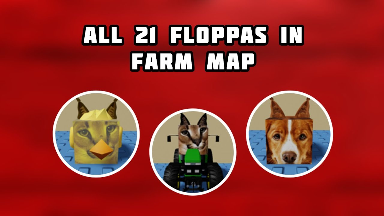 All Floppa Morphs in Farm Map | ROBLOX Find The Floppa Morphs - YouTube