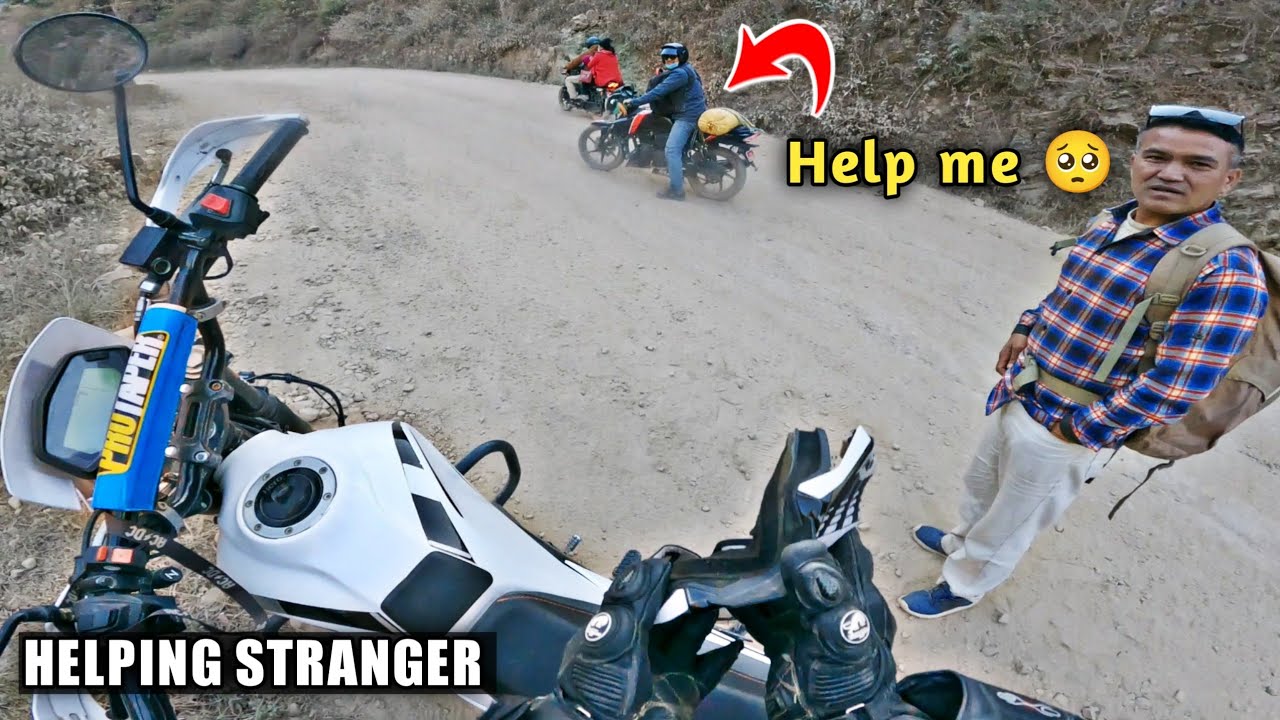 Helping Stranger on Hilly Road || Ride to Rolpa || Drone shots || EP:01 ...