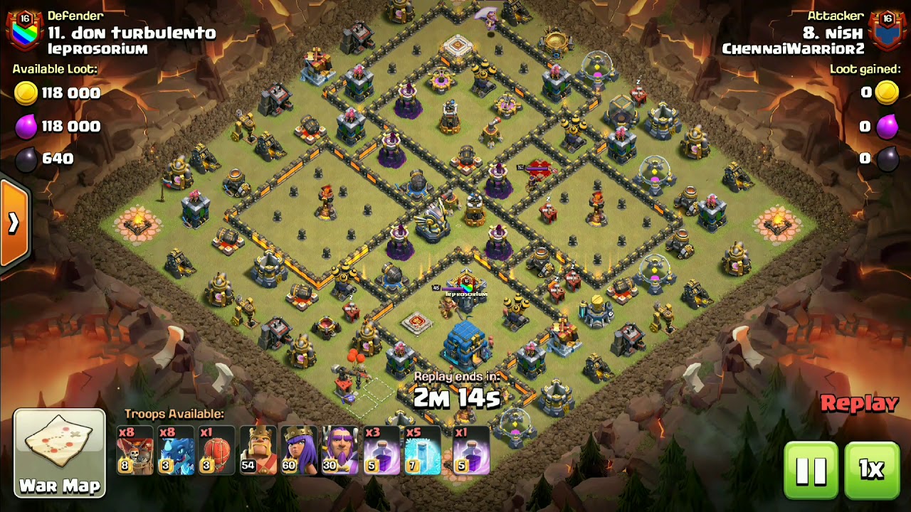 3* attack on th12 island base latest using mass e dragon - YouTube