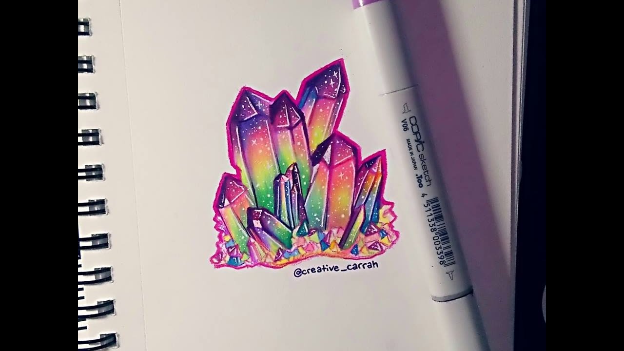 Rainbow Titanium Quartz [Speed Drawing] - YouTube
