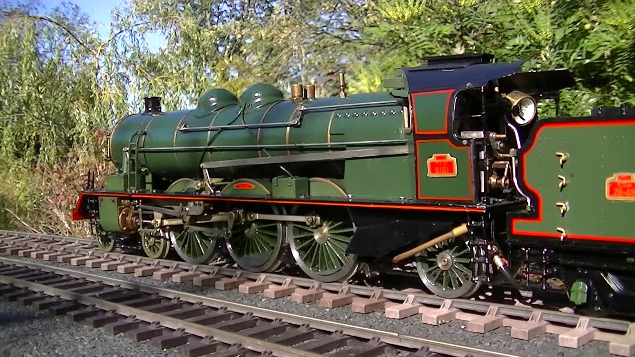 Coal firing an Aster PLM pacific with a nice CIWL train - YouTube