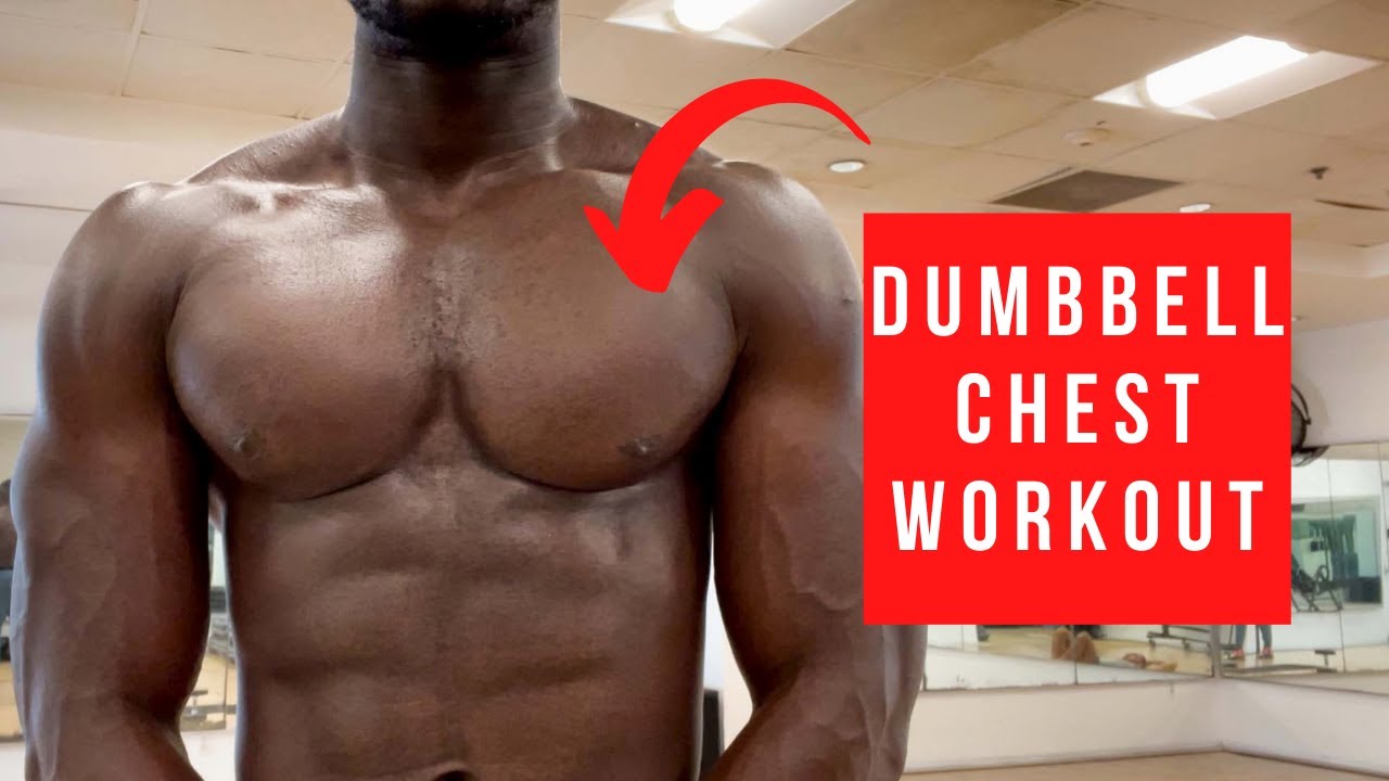 DUMBBELL CHEST WORKOUT AT HOME | NO BENCH NEEDED - YouTube