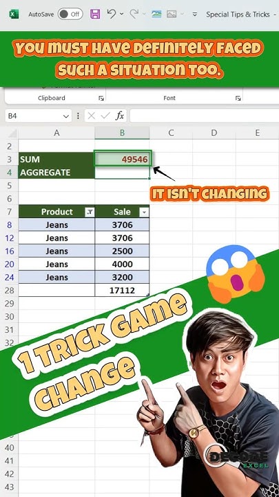 Amazing Excel Trick To Sum without using Sum function💡| #excel #exceltricks #computer #shorts ...