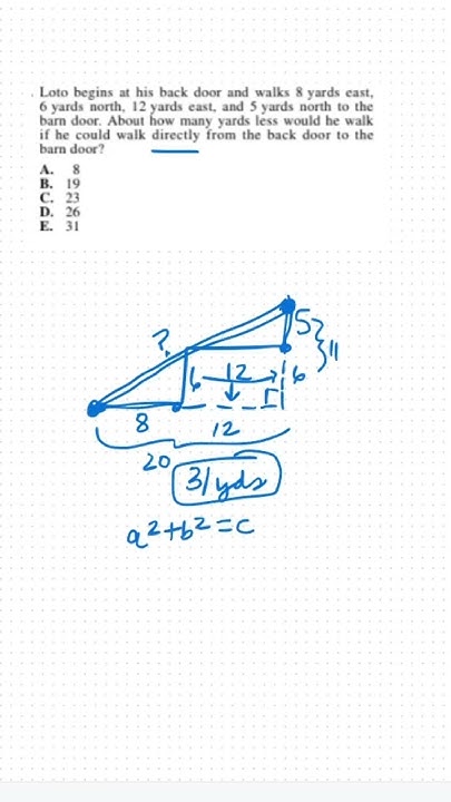 ACT Math practice Question Pythagorean theorem #mathprep #mathteachers ...
