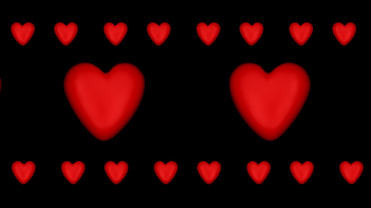 Free Loops Scrolling Hearts 2 - YouTube