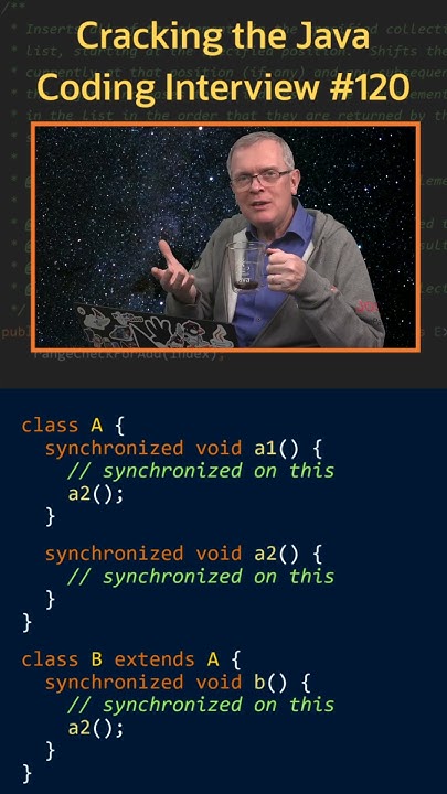 What does reentrant means for synchronization? - Cracking the Java Coding Interview #java - YouTube