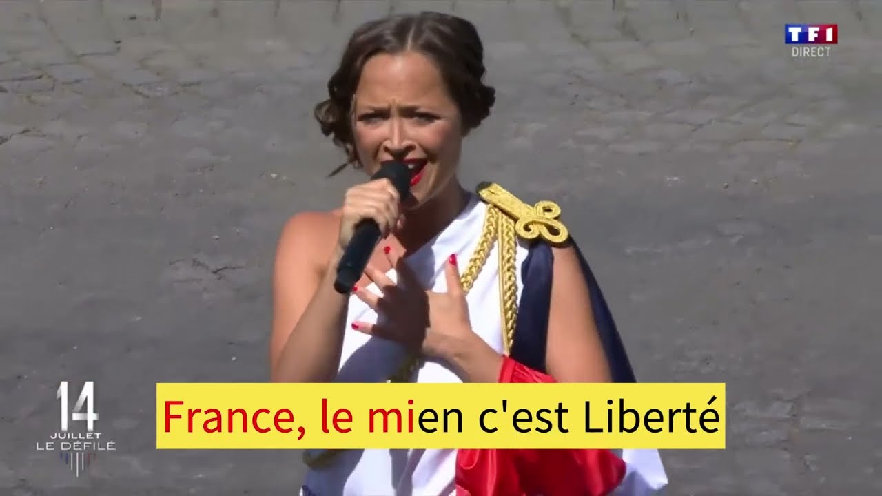 FRANCE par Candice Parise (14 juillet 2022) - Avec paroles (lyrics ...