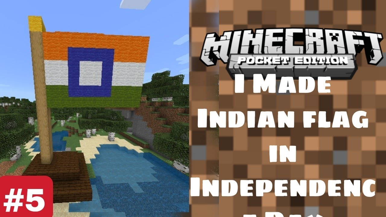 I made an Indian flag in Minecraft at Independence day | Minecraft ...