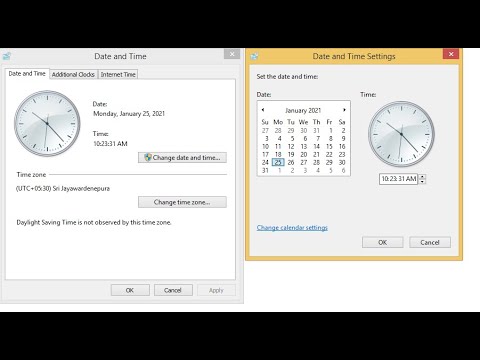 How to change date and time in your computer - YouTube