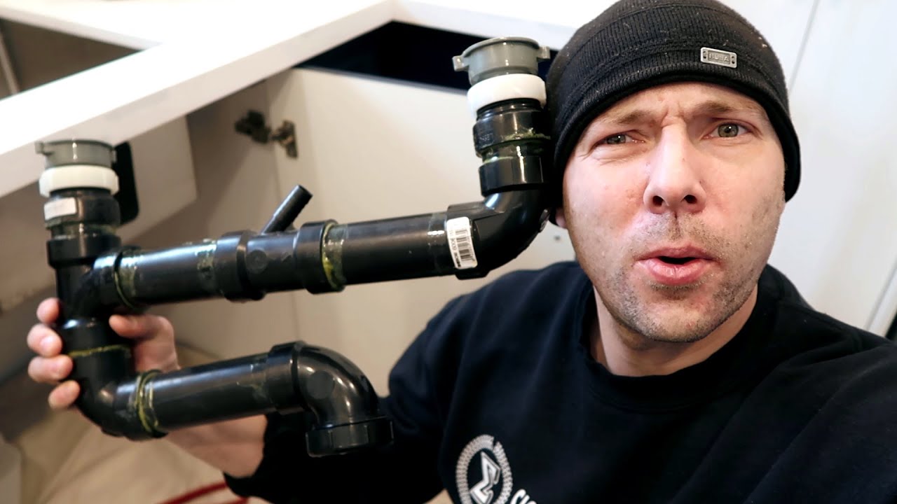 A Day In The Life Of A Plumber 131 | WHY DID THEY PIPE THE KITCHEN ...