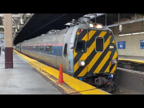 Amtrak Metroliner Cab Car 9644 Leads Keystone Train 645 out of Newark Penn Station 10/6/21 - YouTube