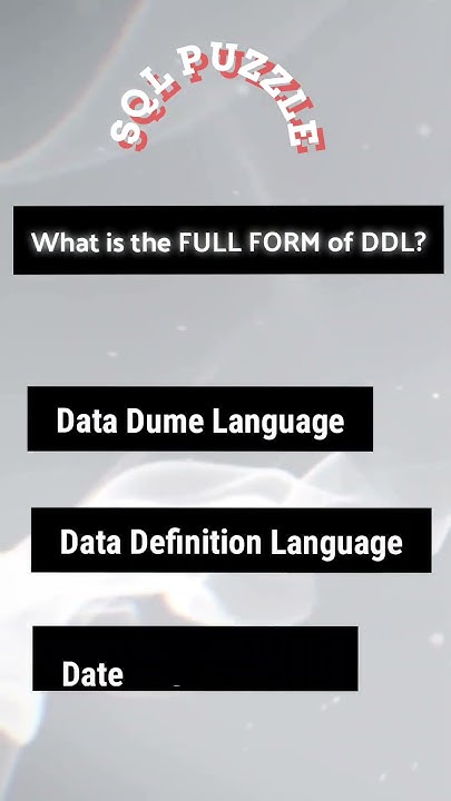 Sqlquiz Sqlmcq Sql Youtube