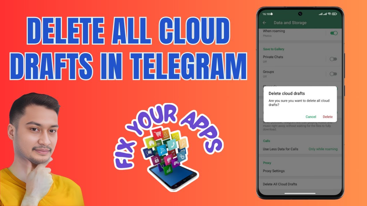 How to Delete All Cloud Drafts in Telegram - YouTube