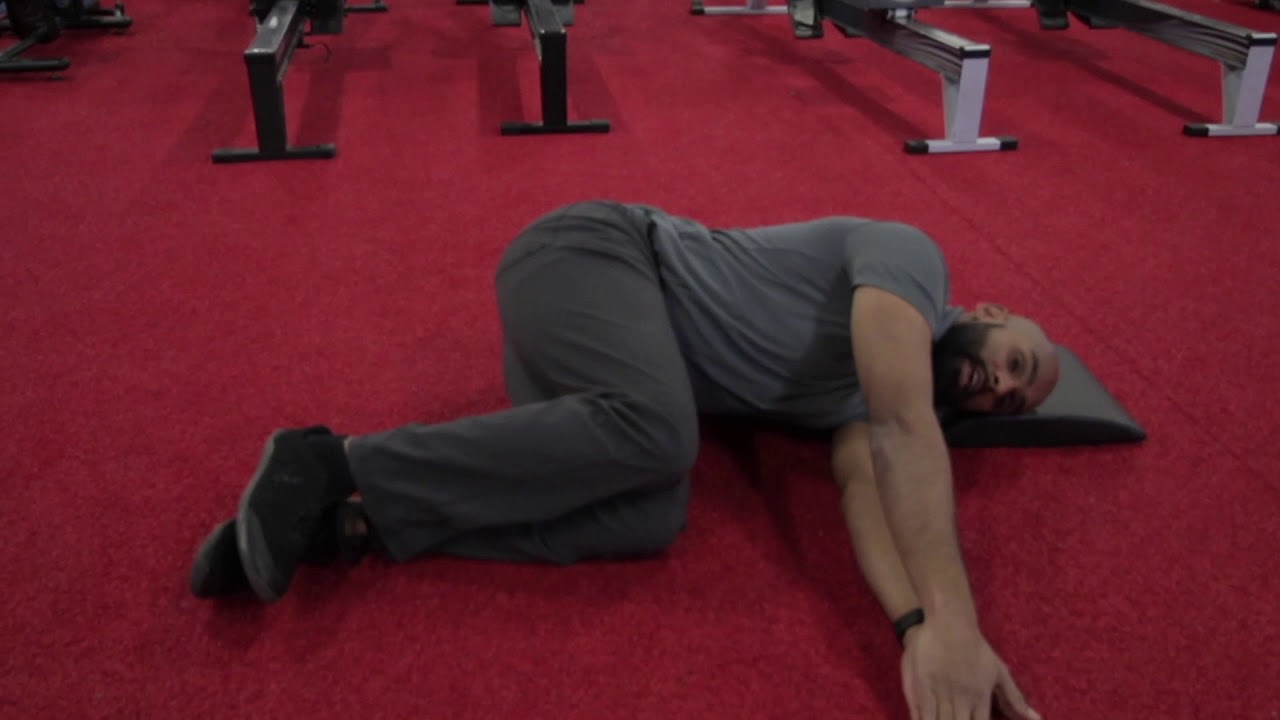 Sidelying T Spine Rotation With Reach Youtube