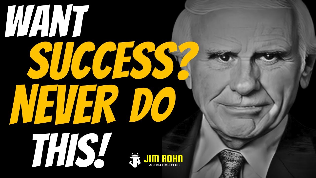 10 Success-Killing Mistakes High Achievers Avoid | Jim Rohn Motivation ...