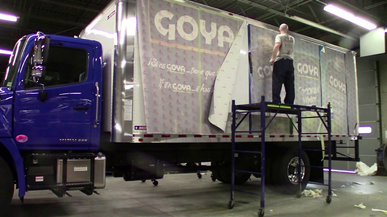 Goya Foods Wrap Install - YouTube