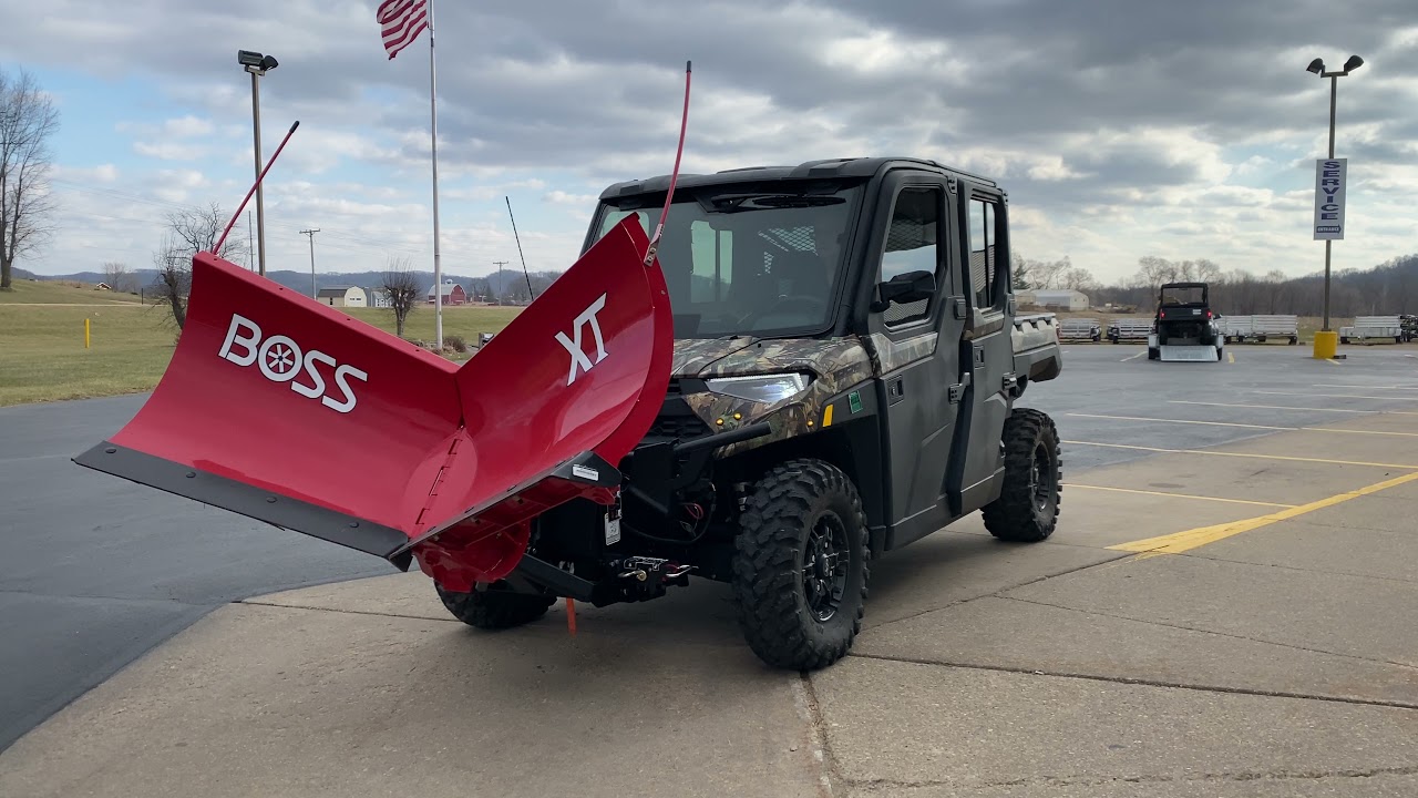 Boss Plow! 6'6" UTV Power-VXT - YouTube
