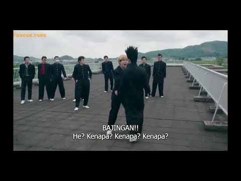 CROW ZERO 4 episode 1 part :4 1 lawan 10 menang