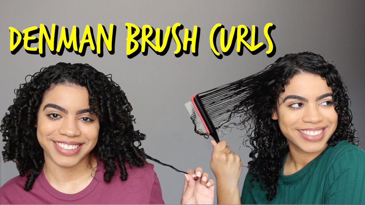 Super Defined Curls Trying Out The Denman Brush Again Youtube