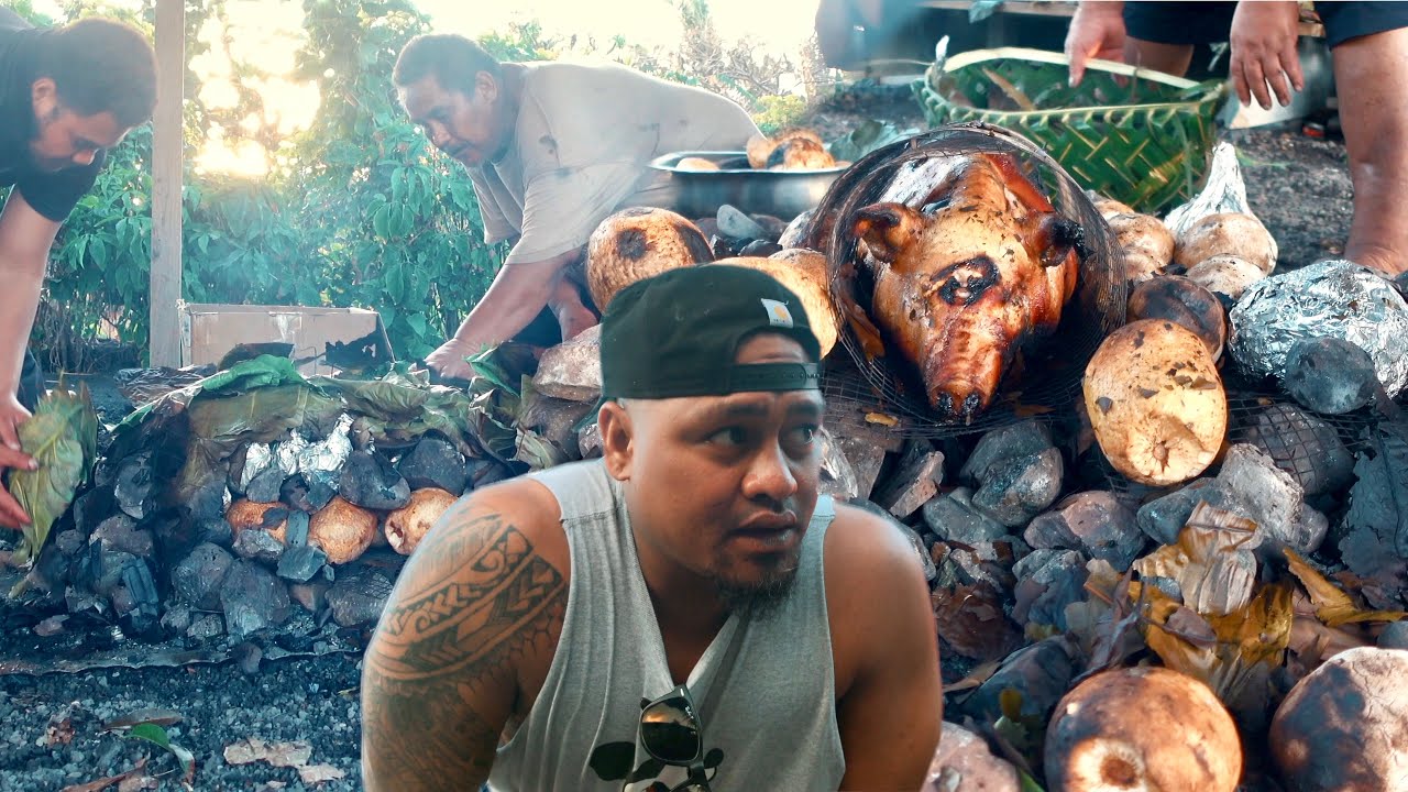 Authentic Samoan Catch and Cook | Traditional Samoan Umu - YouTube