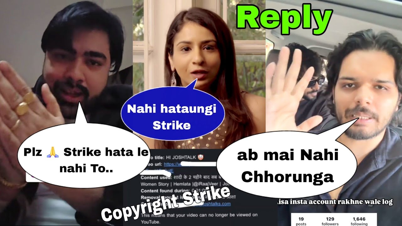 Plz 🙏 Strike hata De | Samrat Bhai reply to Josh Talks | Lakshay Chaudhary ne di Warning - YouTube