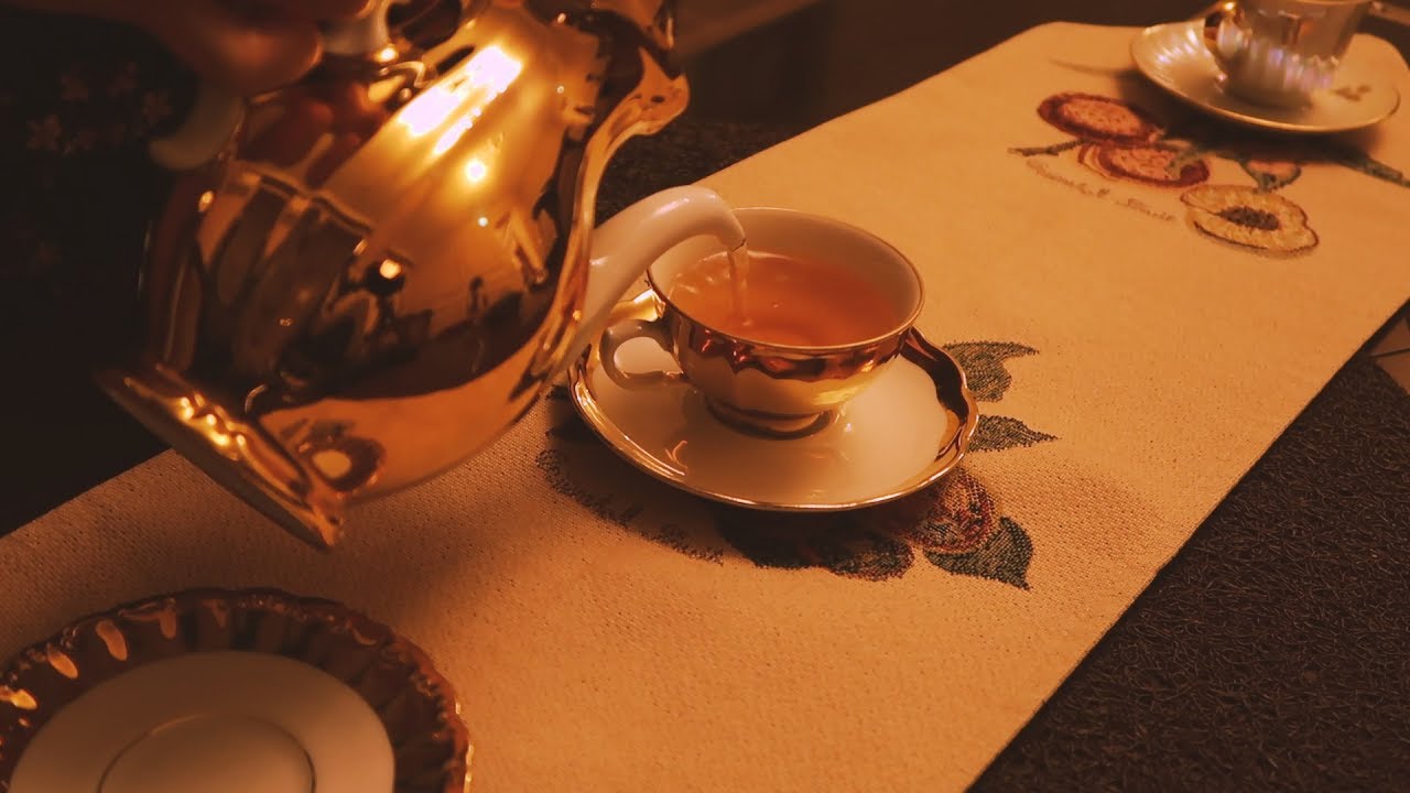 ASMR 홍차 카페 / 티타임 (show & tell - tea time) - YouTube
