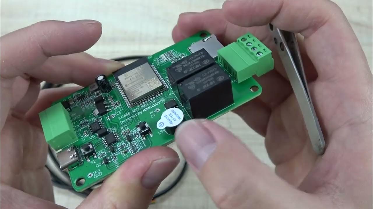 KC868-ASR ESP32 SD card + DS3231 RTC + 1-wire sensor board - YouTube