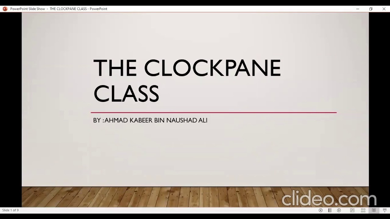 The ClockPane Class Java - YouTube